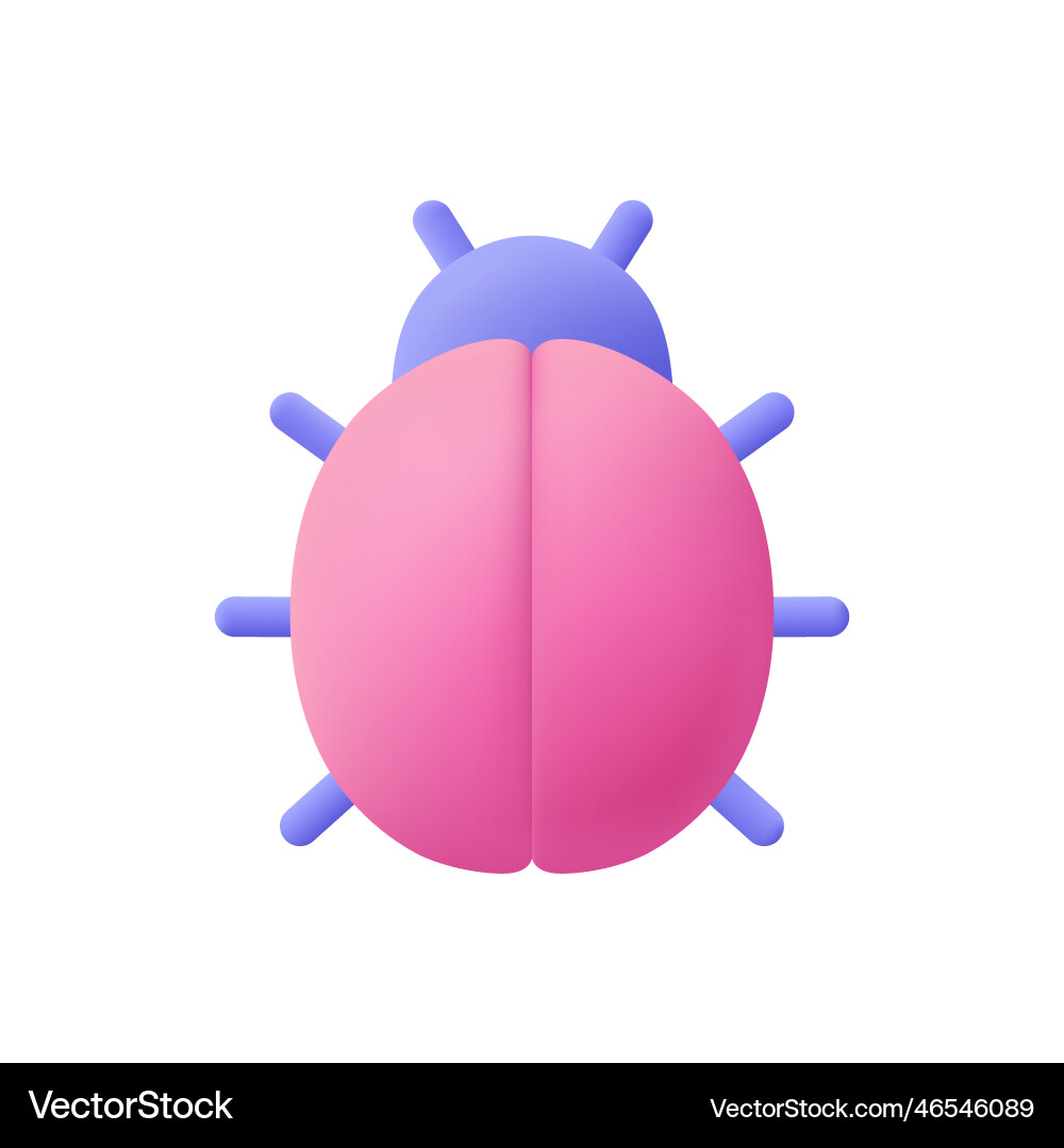 Bug beetle find errors software testing Royalty Free Vector