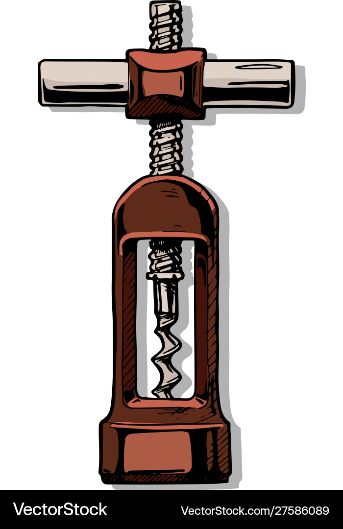 Continuous turning corkscrew Royalty Free Vector Image