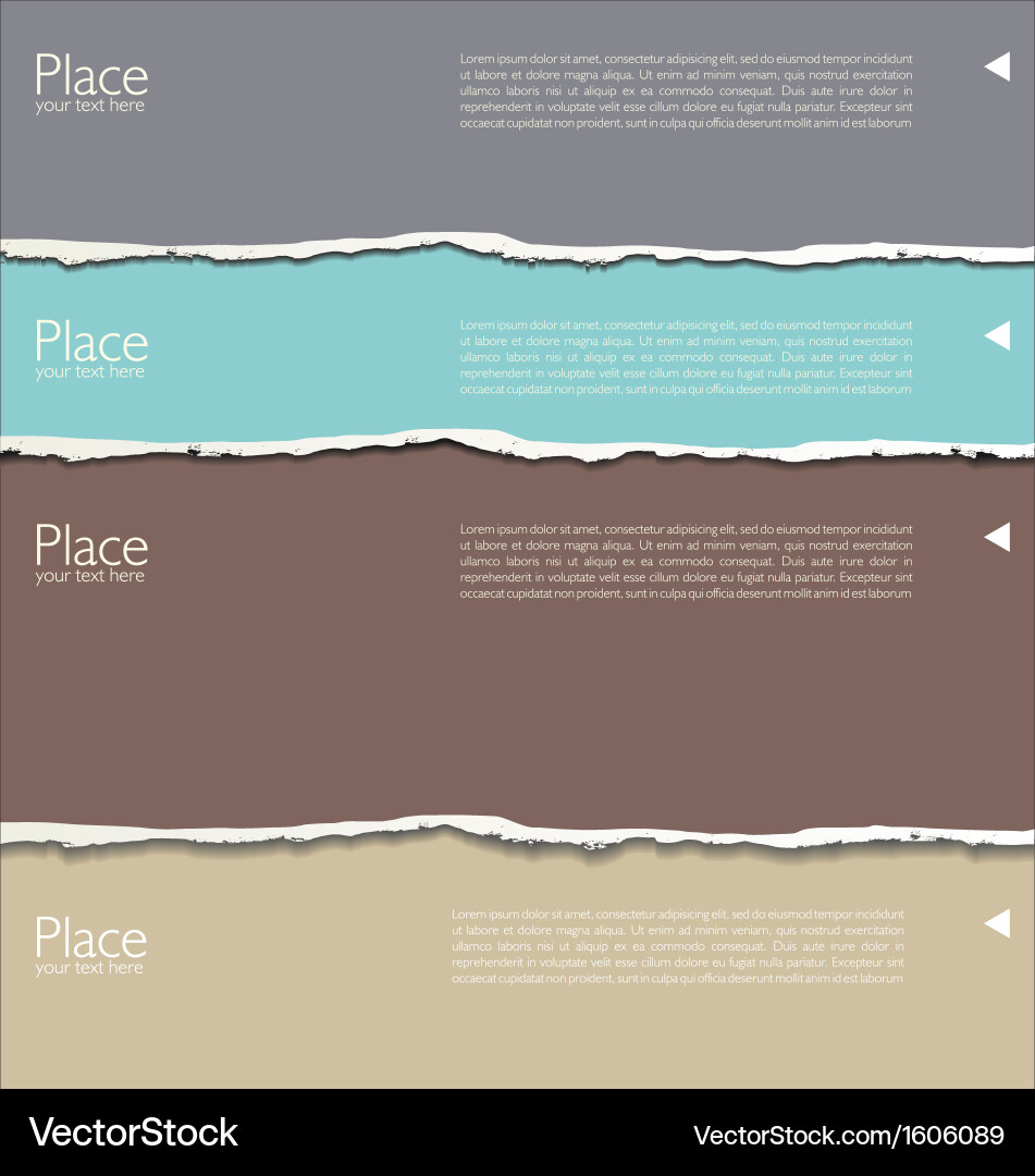 Torn Papier Hintergrund mit Raum für Text Vektorbild