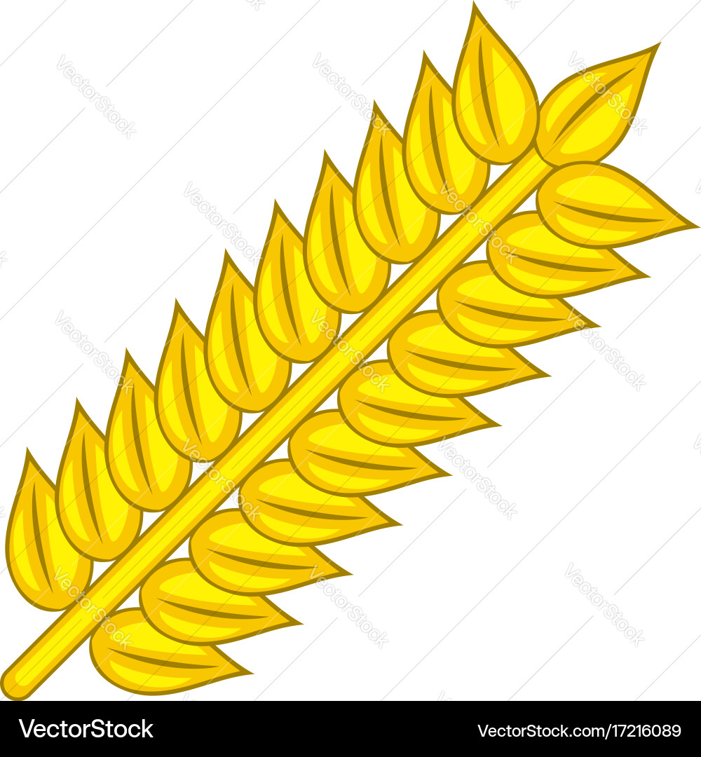 Wheat icon cartoon style Royalty Free Vector Image