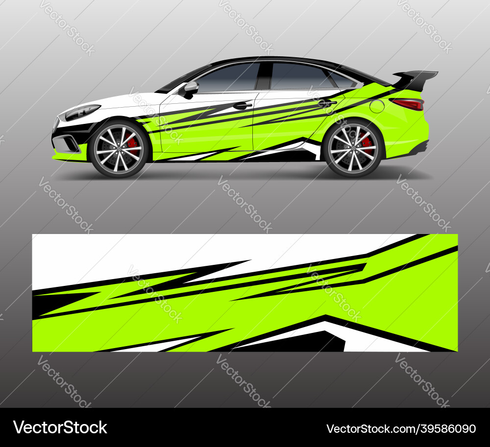 Graphic abstract racing designs for vehicle Vector Image
