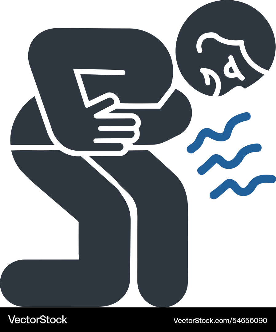 Nausea and vomiting icon – Royalty-Free Vector | VectorStock