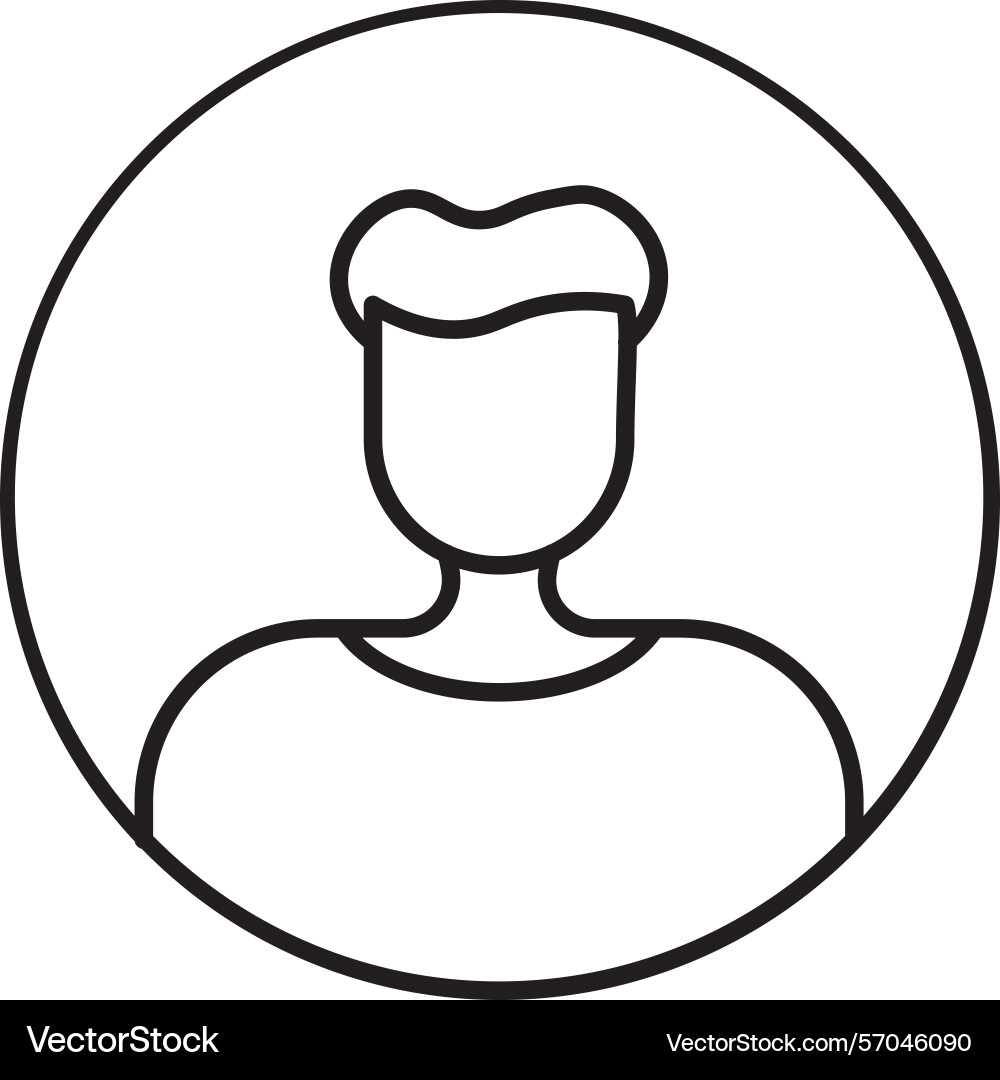 User line icon design Royalty Free Vector Image