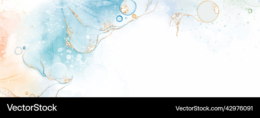Alcohol Ink Pastel Swirls Royalty Free Vector Image