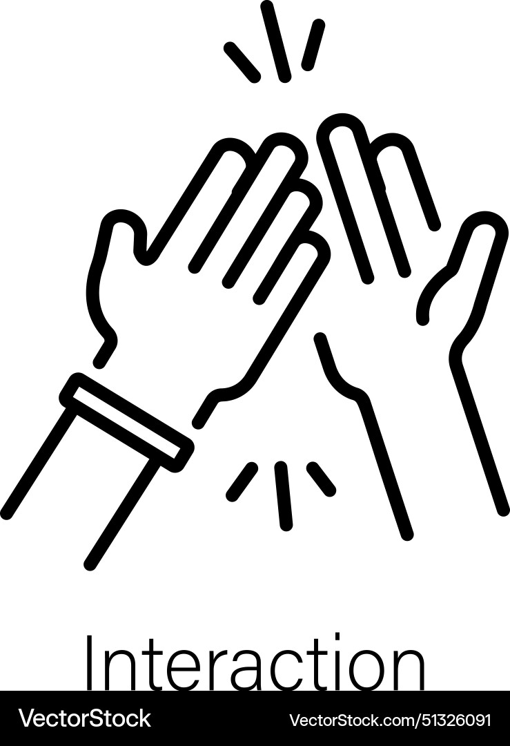 Interaction Royalty Free Vector Image - VectorStock