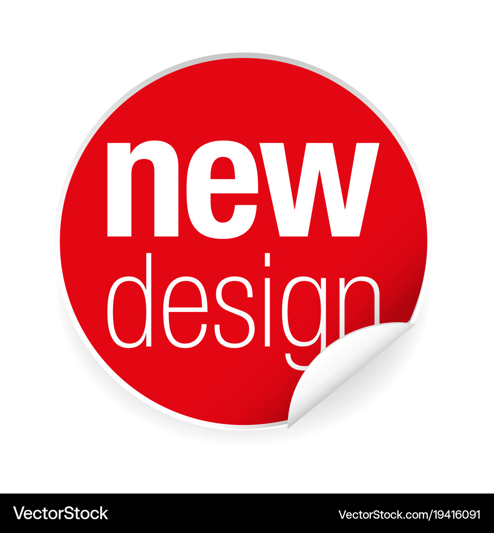 New design label tag sticker Royalty Free Vector Image