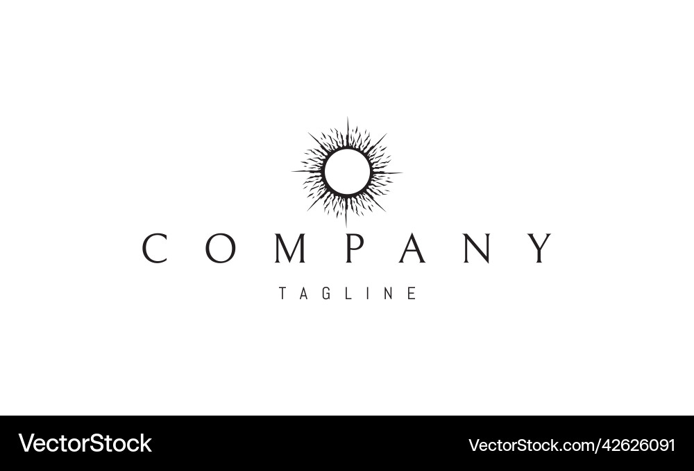 Solar Eclipse Logo Royalty Free Vector Image - VectorStock