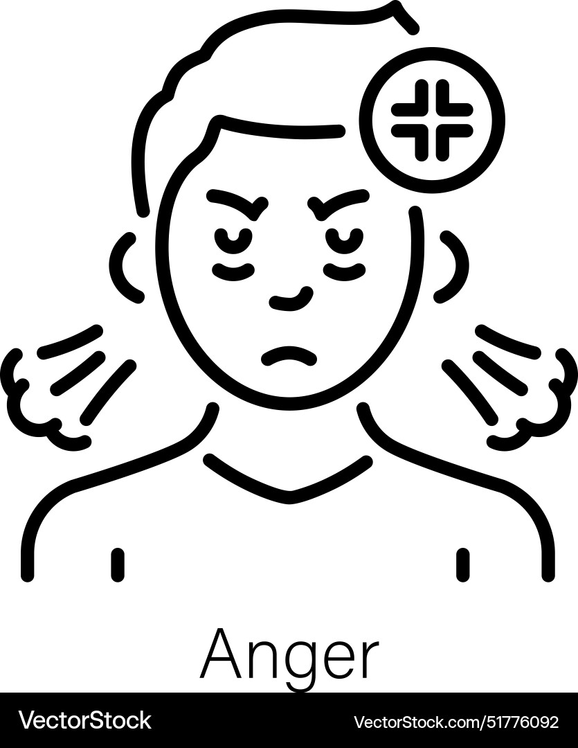 Anger Royalty Free Vector Image - VectorStock