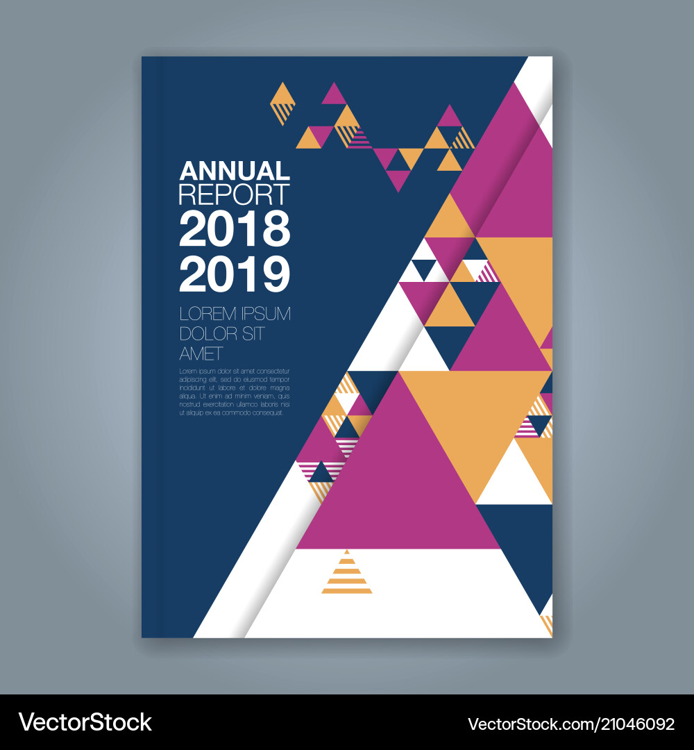 Cover annual report 766 Royalty Free Vector Image