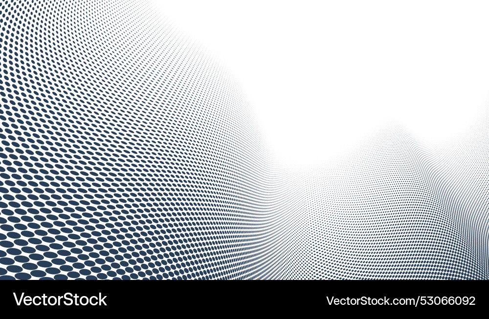 Grey dots in 3d perspective abstract background Vector Image