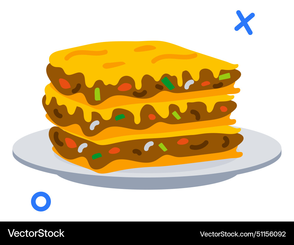 Lasagna Royalty Free Vector Image - VectorStock