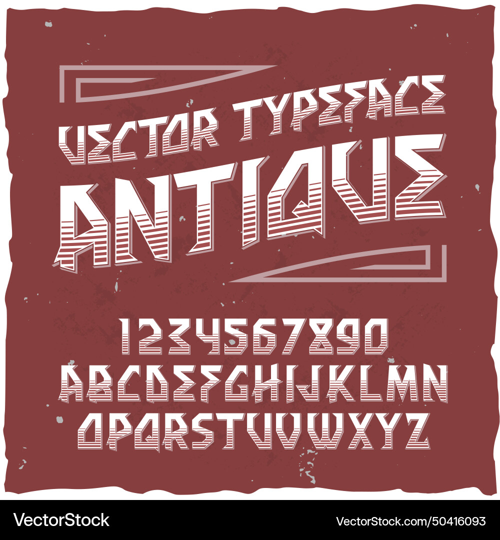 Good handcrafted font for any label design Vector Image