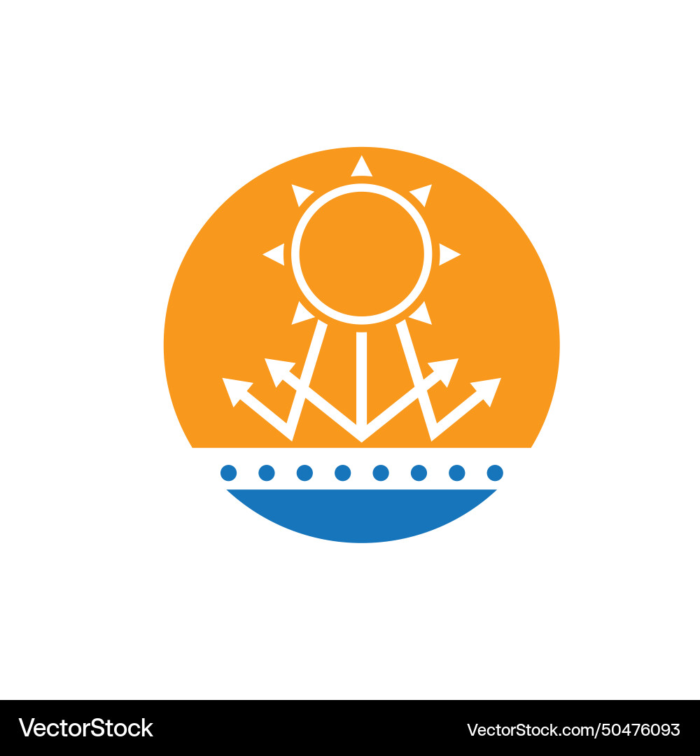 Radiation protection icon concept design Vector Image