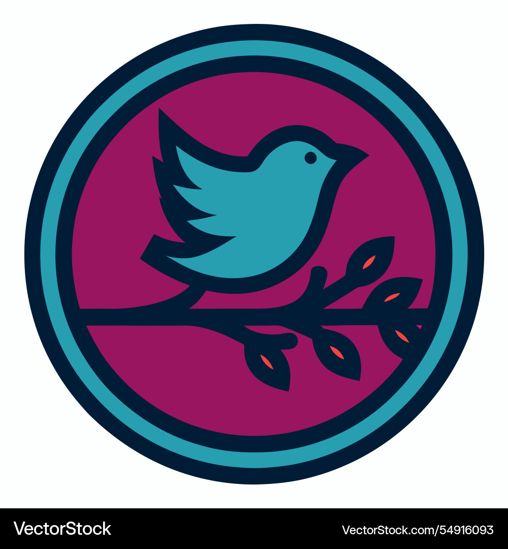 Twitter Logo-Icon Kunstdesign für die Website Vektorbild