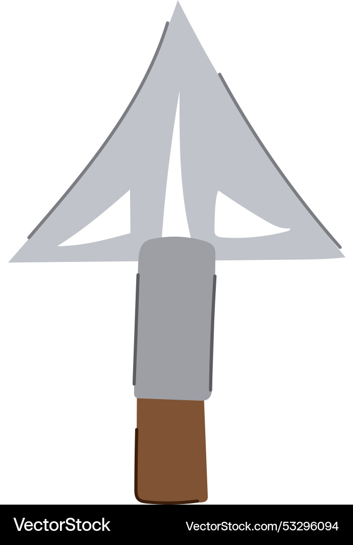 Artifact arrowhead cartoon Royalty Free Vector Image