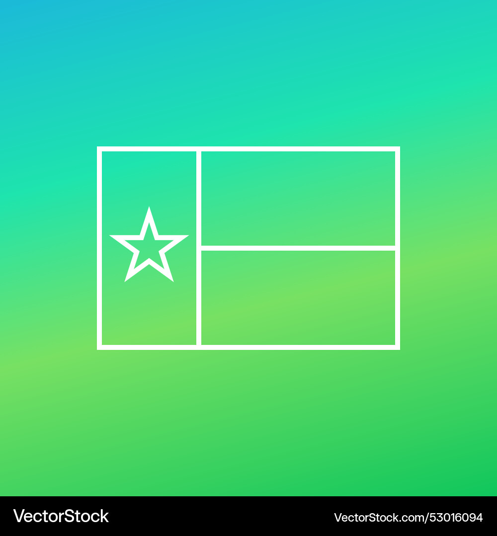 Outline flag of texas Royalty Free Vector Image