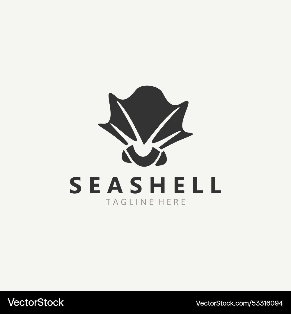 Seashell logo ocean animals premium quality – Royalty-Free Vector ...