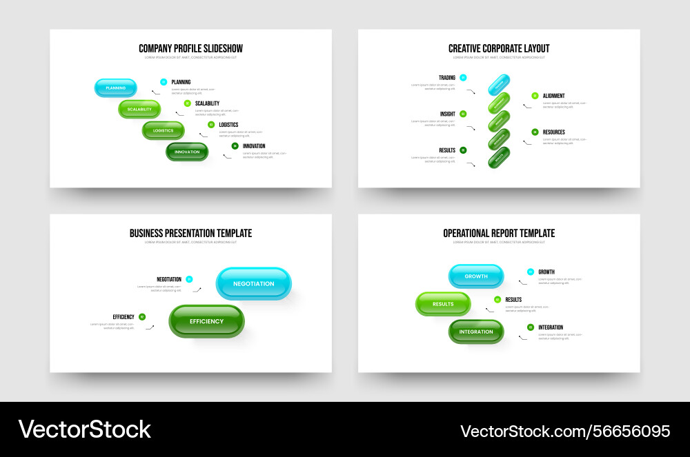Advertising development four five two three Vector Image