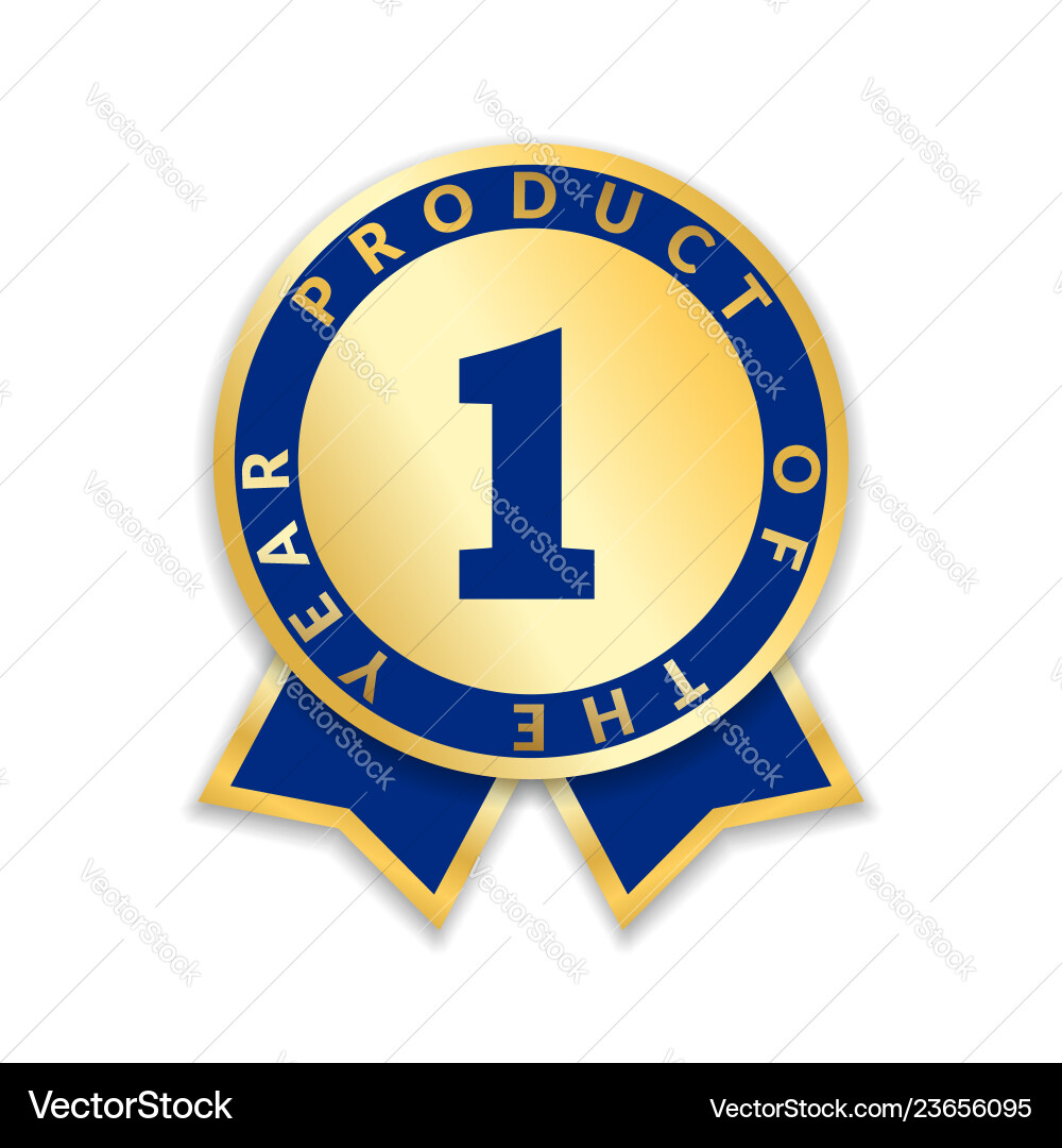 Award ribbon the best Royalty Free Vector Image