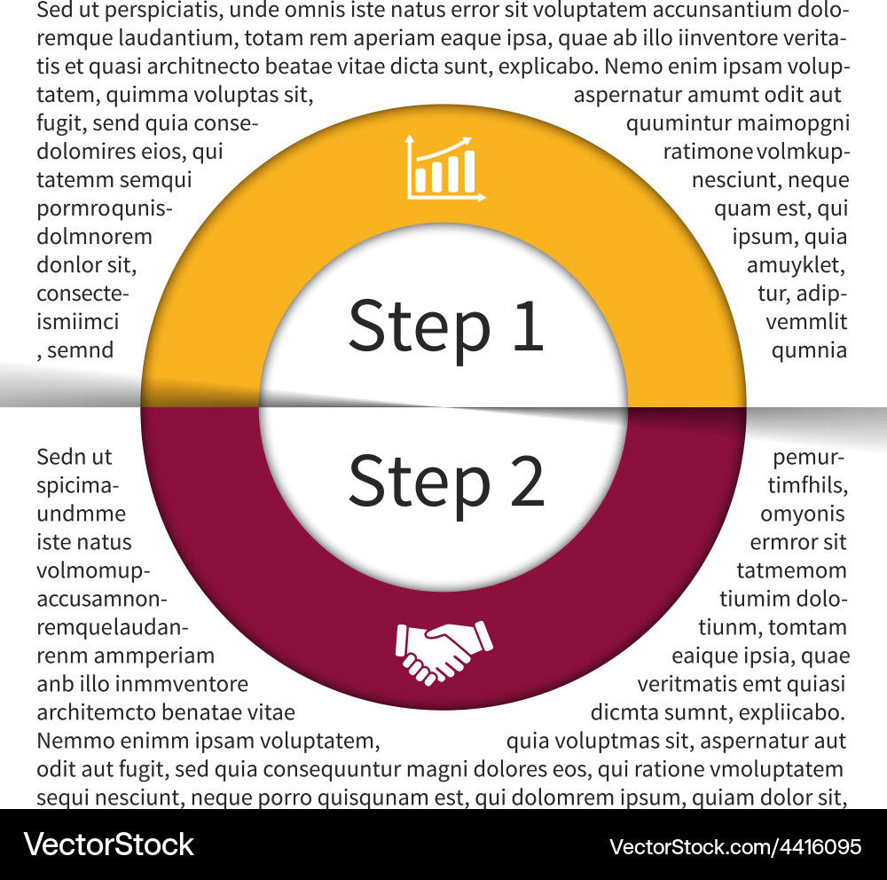 Circle infographic template for cycle Royalty Free Vector