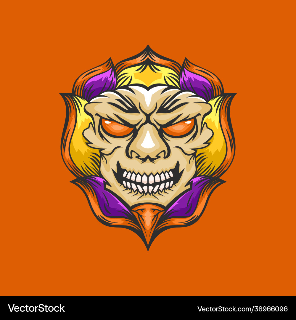 Skull head Royalty Free Vector Image - VectorStock