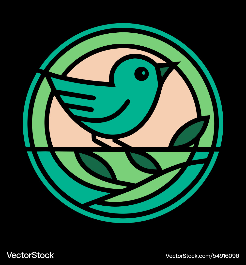 Twitter logo icon art design for website Vector Image