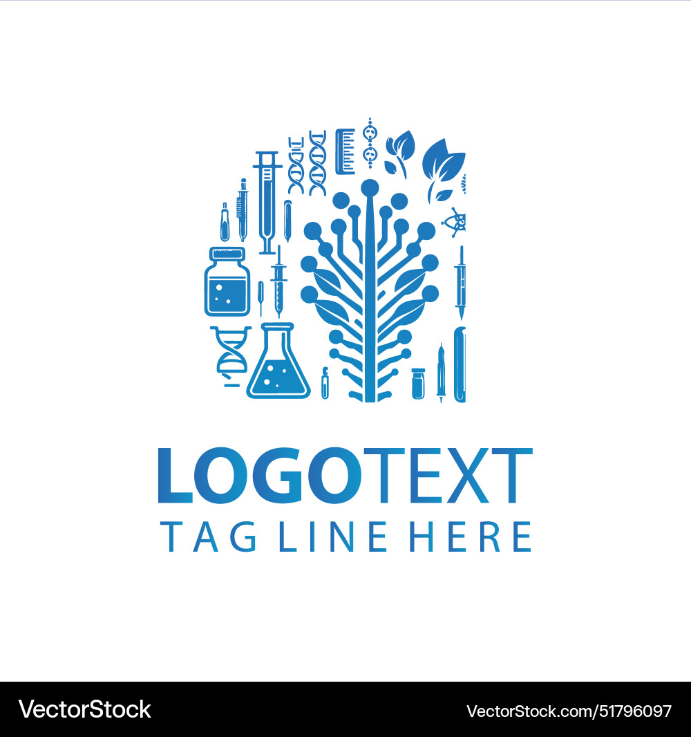 Biotech logo Royalty Free Vector Image - VectorStock