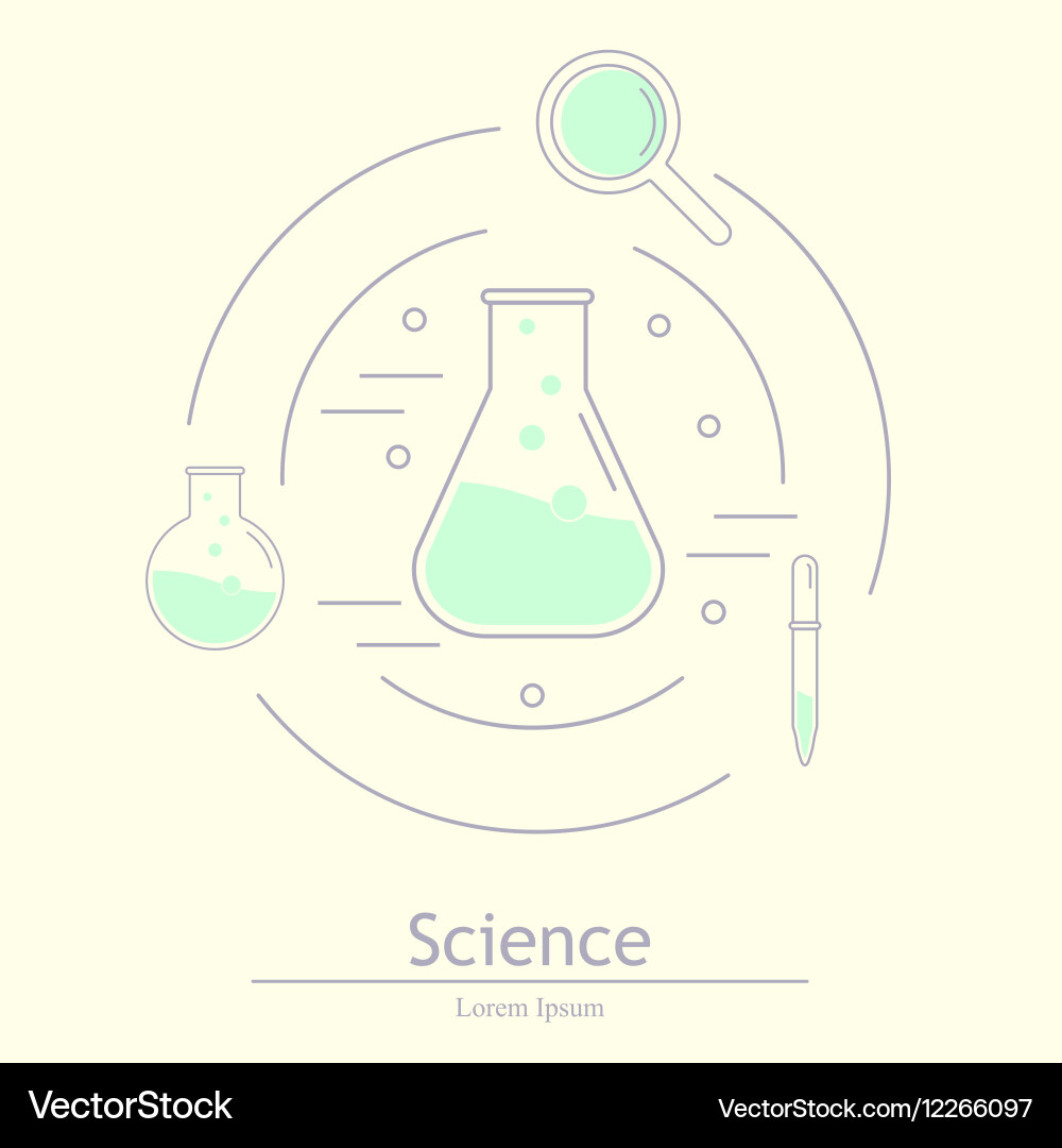 Modern logotype icon laboratory Royalty Free Vector Image