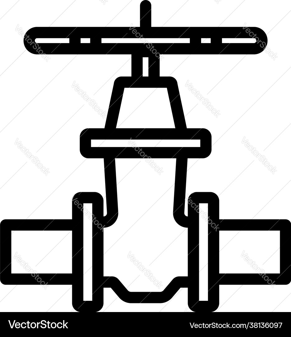 Pipe valve icon Royalty Free Vector Image - VectorStock