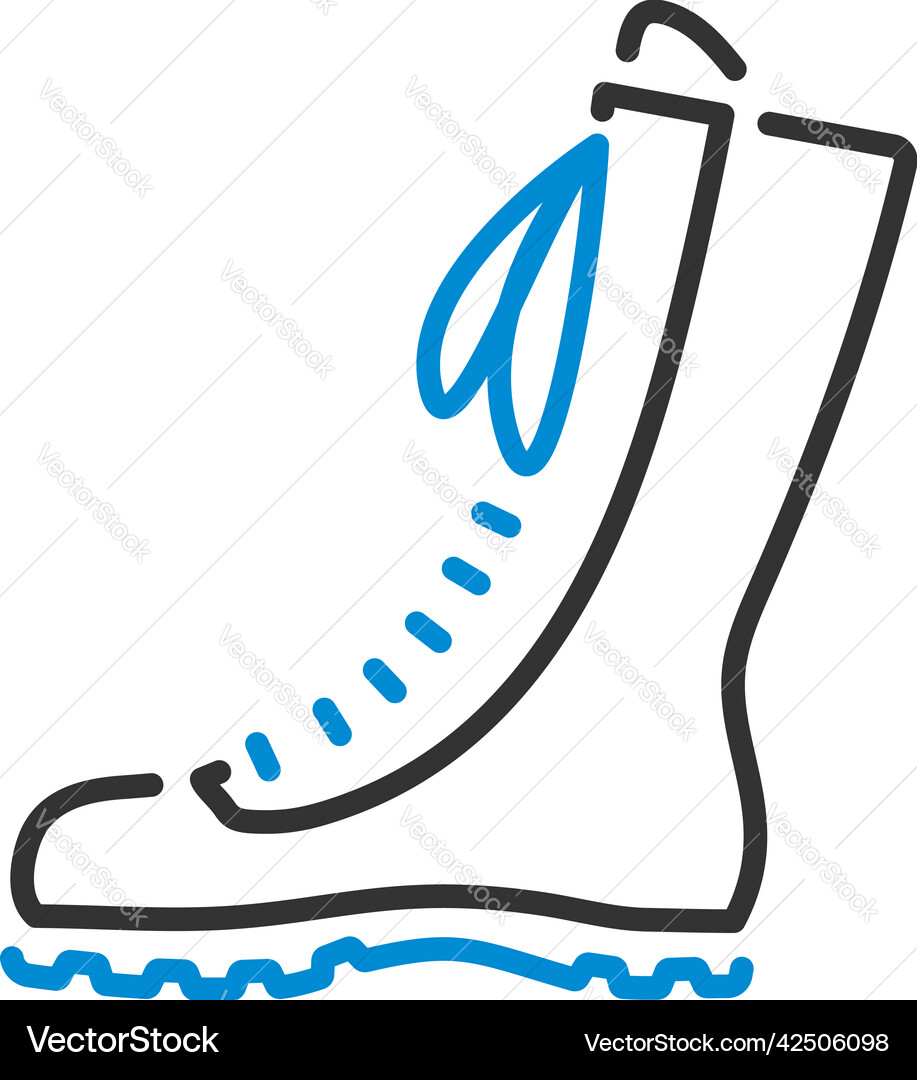 Hiking boot icon Royalty Free Vector Image - VectorStock