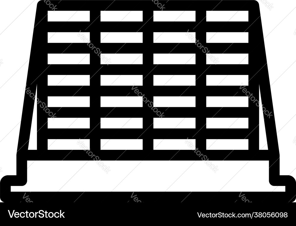 Icon construction pallet Royalty Free Vector Image