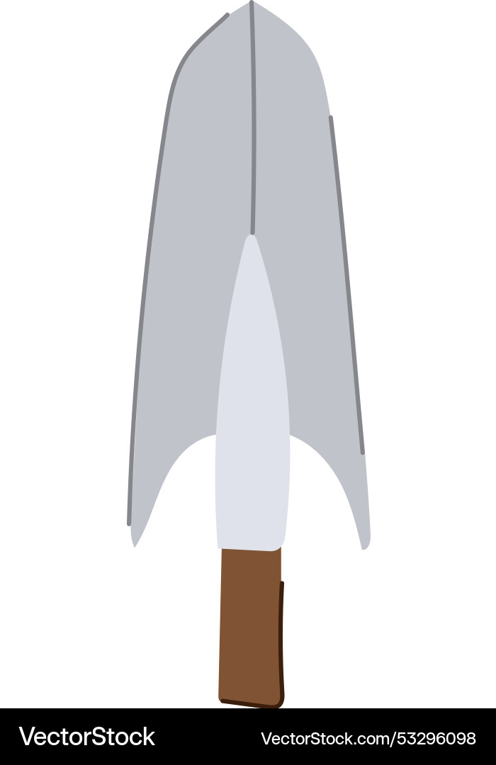 Indigenous arrowhead cartoon Royalty Free Vector Image