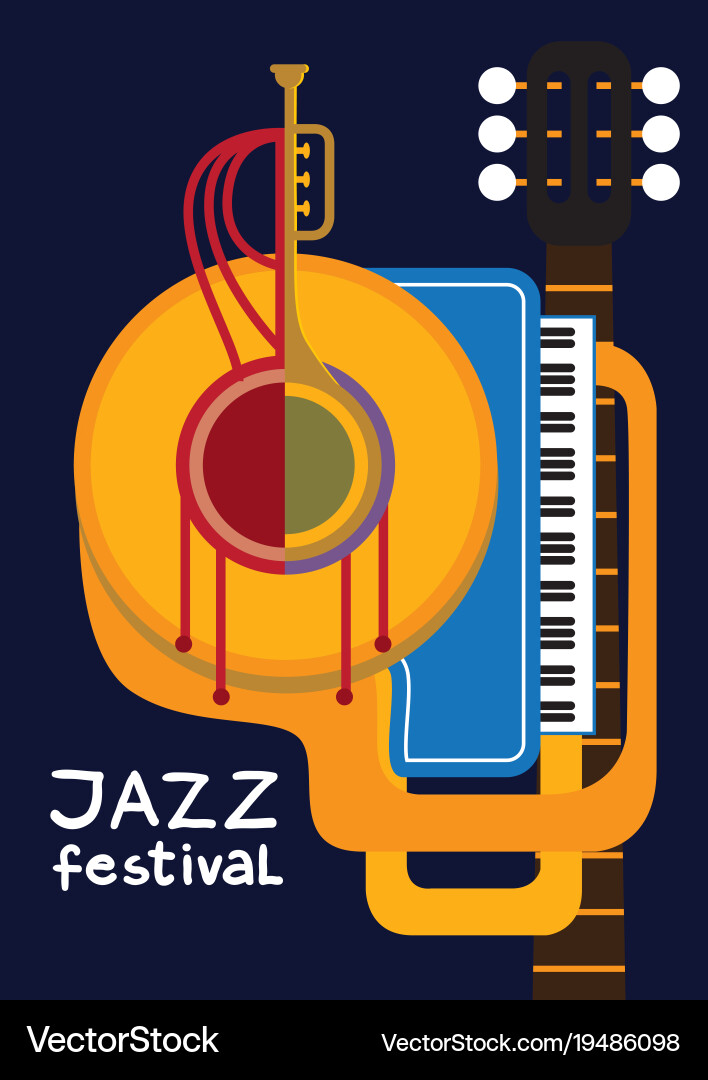 Jazz festival Royalty Free Vector Image - VectorStock
