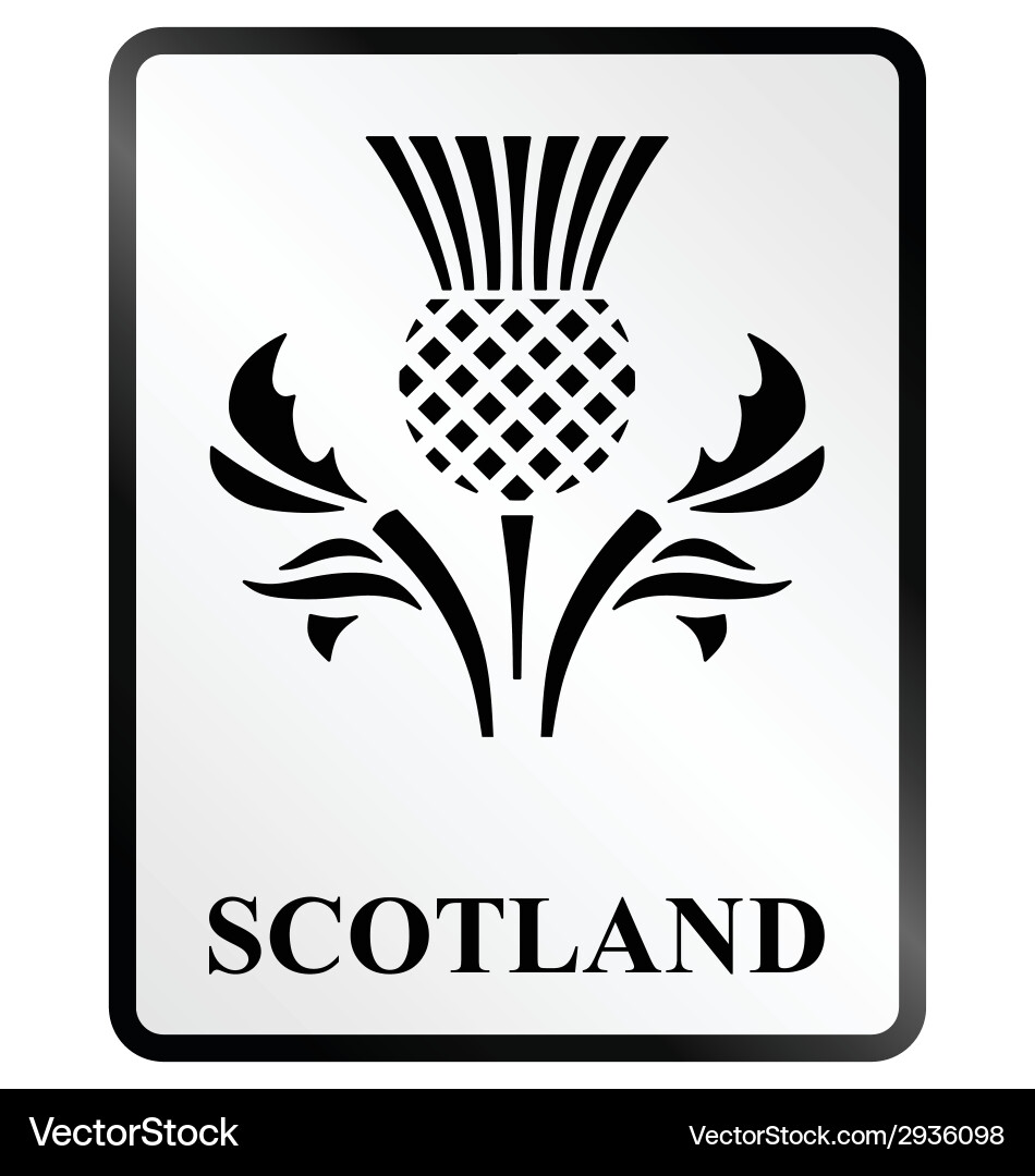 Scotland sign Royalty Free Vector Image - VectorStock