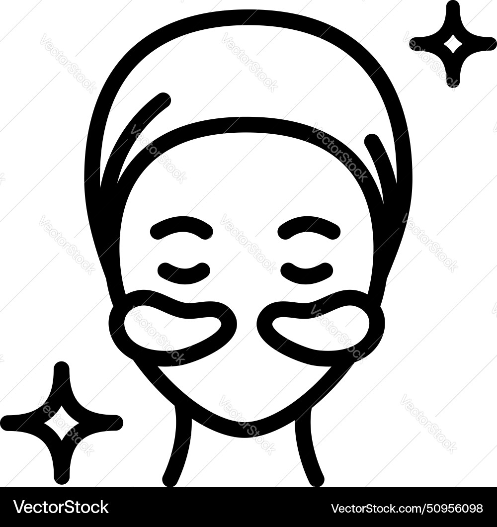 Steps how to apply eye patches isolated Royalty Free Vector