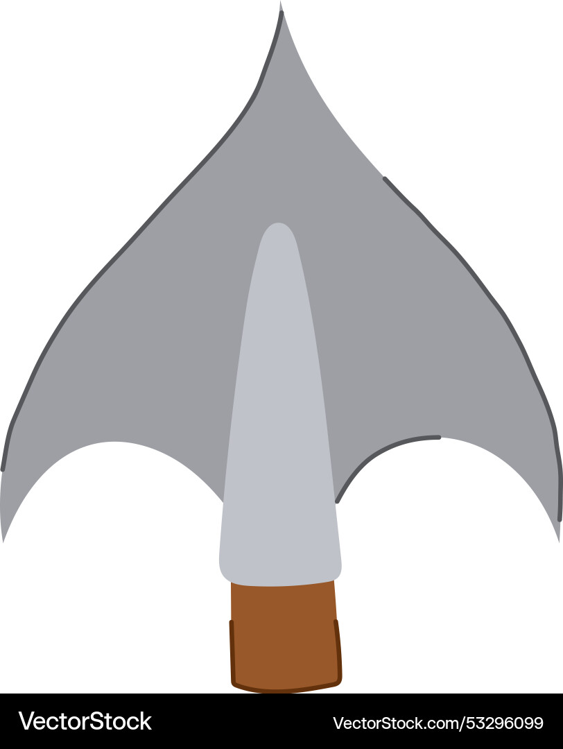 Archaeology arrowhead cartoon Royalty Free Vector Image
