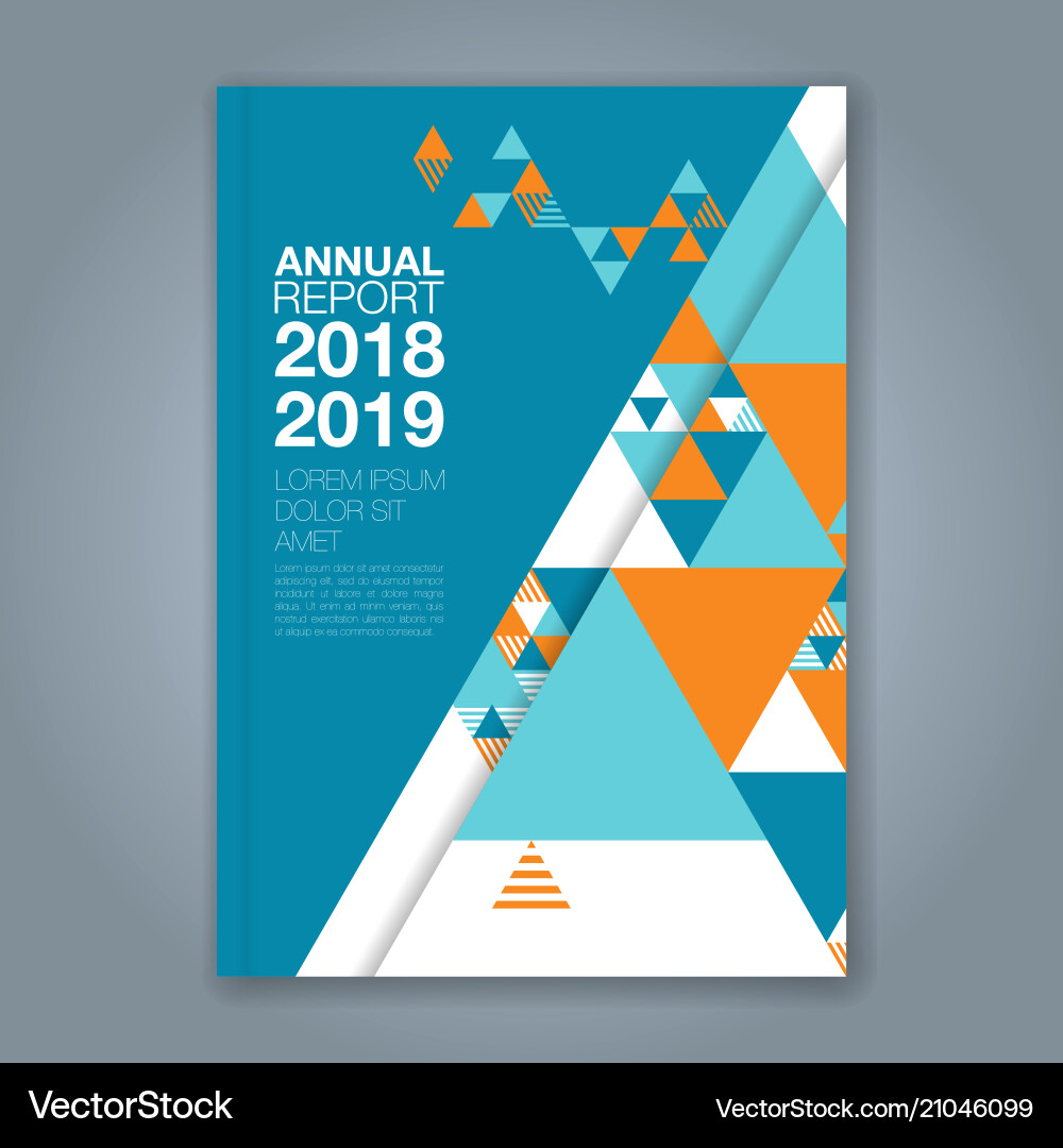 Cover annual report 773 Royalty Free Vector Image