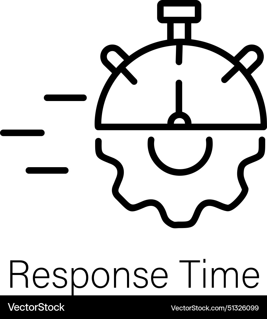 Response time Royalty Free Vector Image - VectorStock