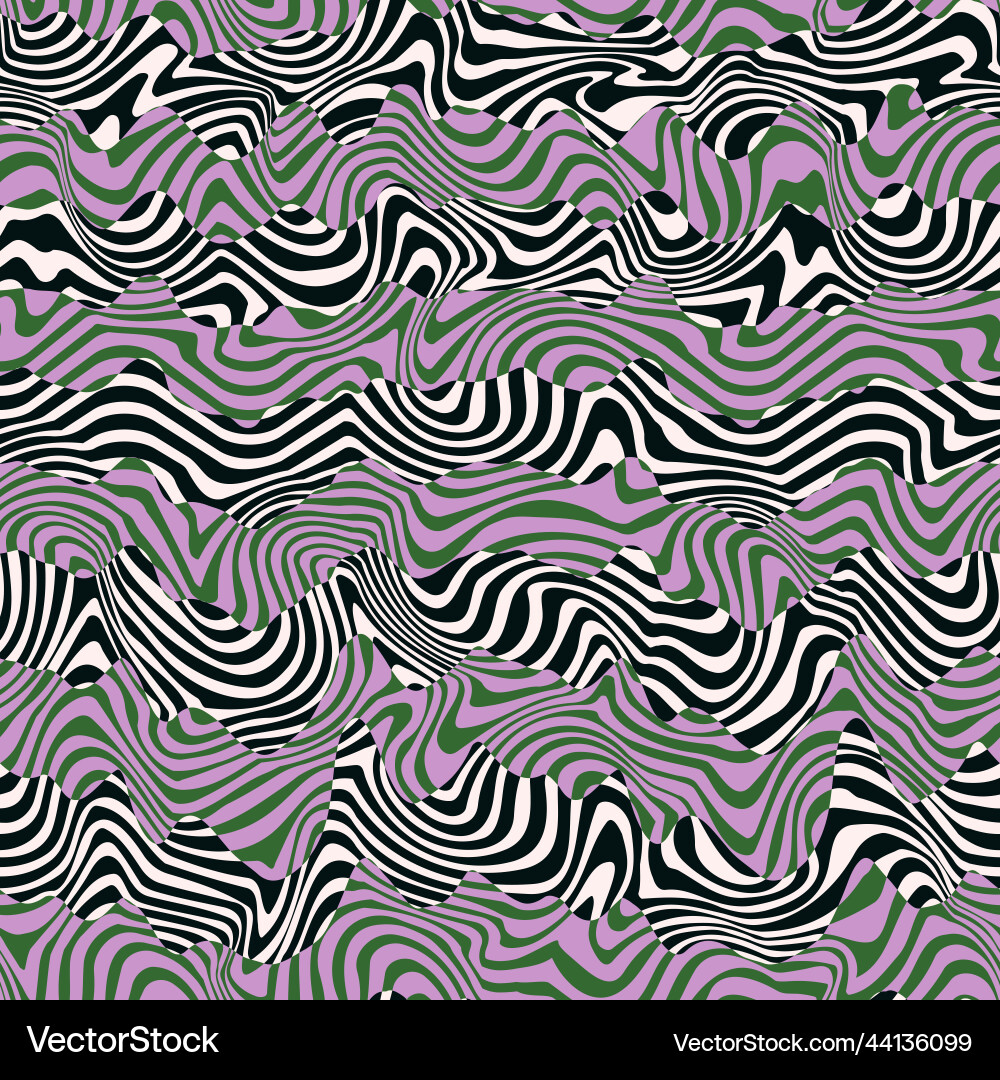 Retro wavy seamless texture Royalty Free Vector Image