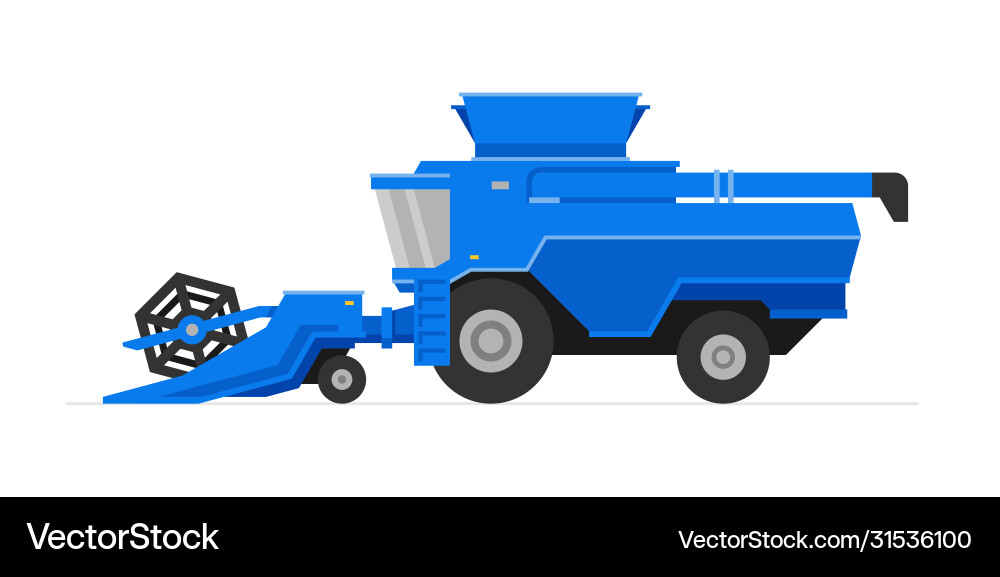 Combine harvester Royalty Free Vector Image - VectorStock