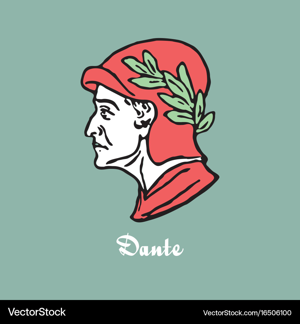 Dante alighieri Royalty Free Vector Image - VectorStock