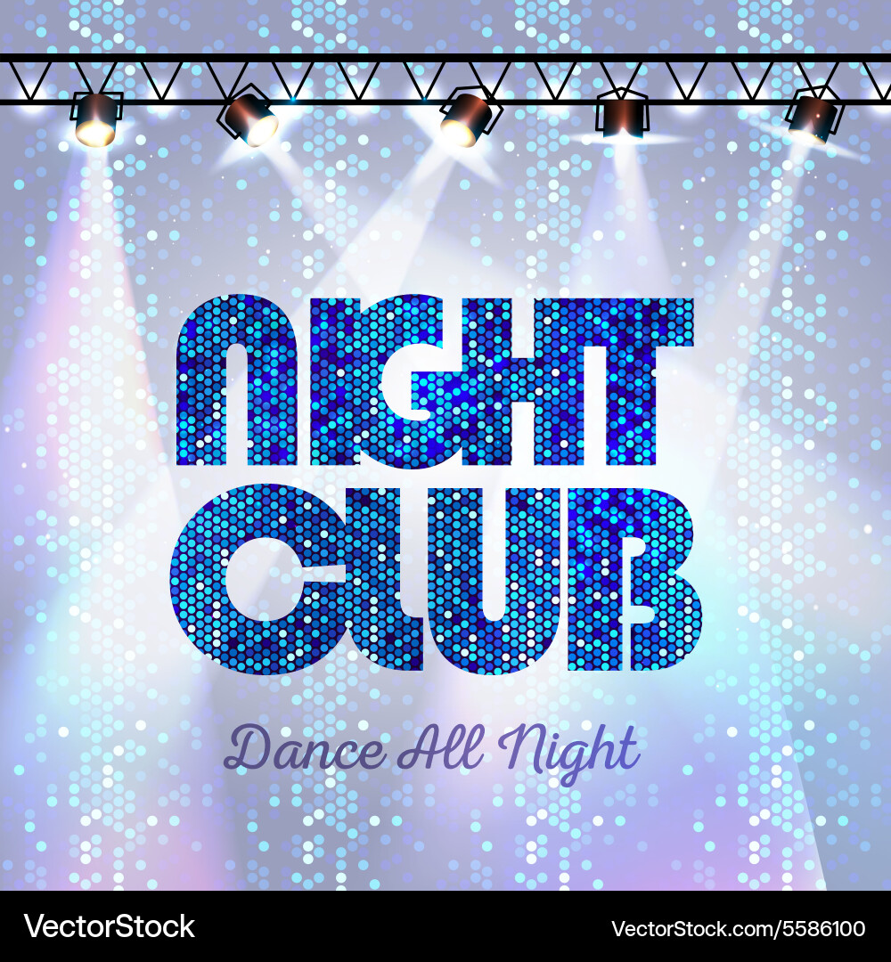 Disco background night club Royalty Free Vector Image