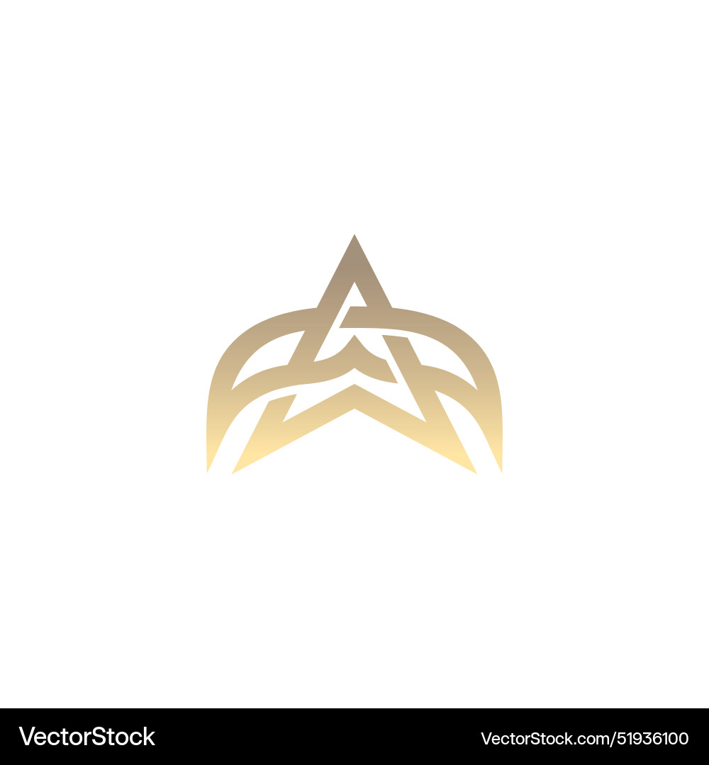 Letter a logo am design template Royalty Free Vector Image