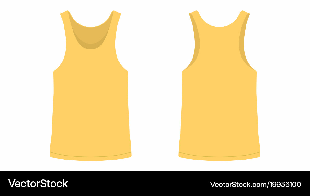 Mens yellow t shirt Royalty Free Vector Image - VectorStock