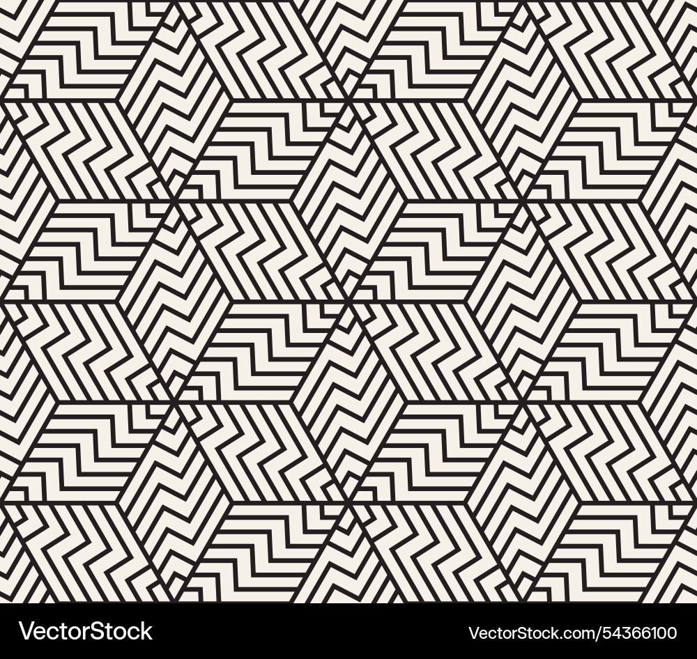 Seamless pattern repeating geometric elements Vector Image