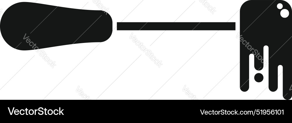 Black silhouette neurologist hammer testing Vector Image