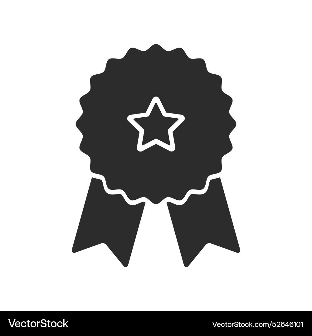 Certificate badge award icon premium quality Vector Image