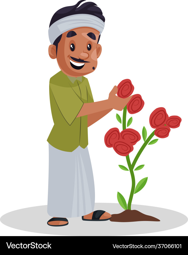 Gardener cartoon Royalty Free Vector Image - VectorStock