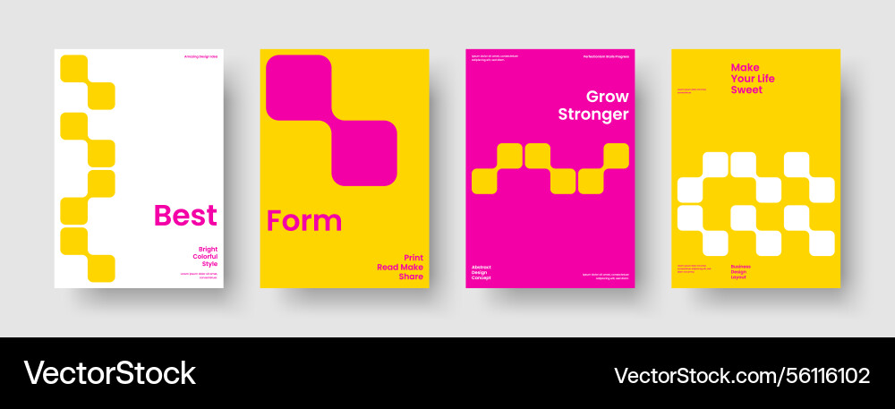 Abstract flyer design geometric banner layout Vector Image