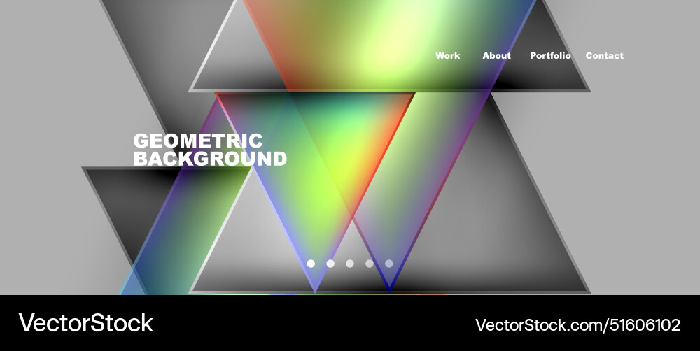 Flowing bright neon gradients geometric abstract Vector Image